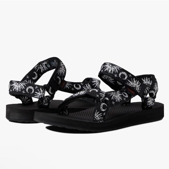 Teva | Shoes | Teva Black White Celestial Original Universal Strappy ...